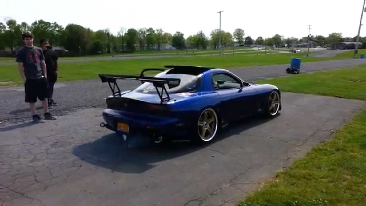 Big Turbo RX-7 idle and rev Carlisle Performance and Style - YouTube