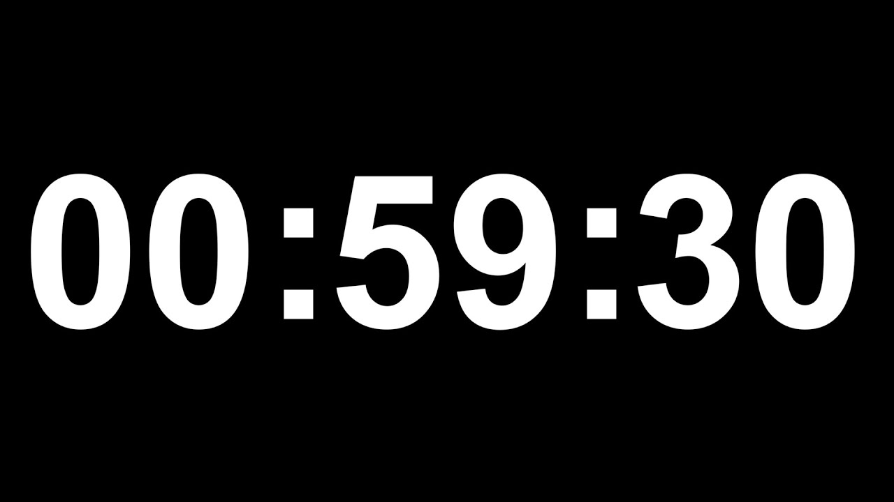 59 Minute and 30 Second Timer ⏲️ - YouTube