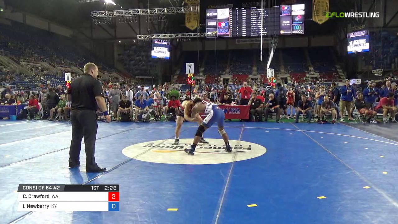 Cadet FS 152 Consi of 64 #2 - Cameron Crawford (WA) vs. Isaiah Newberry ...