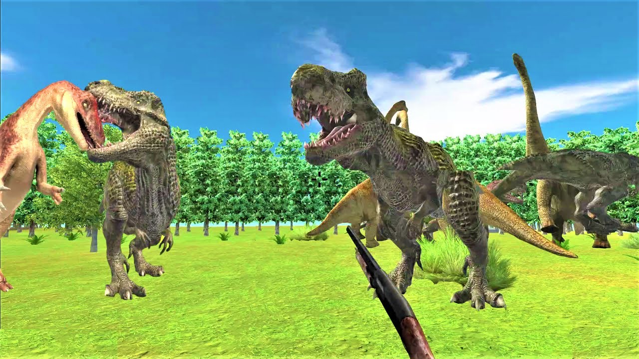 T-Rex remastered with update. FPS perspective! | Animal Revolt Battle ...