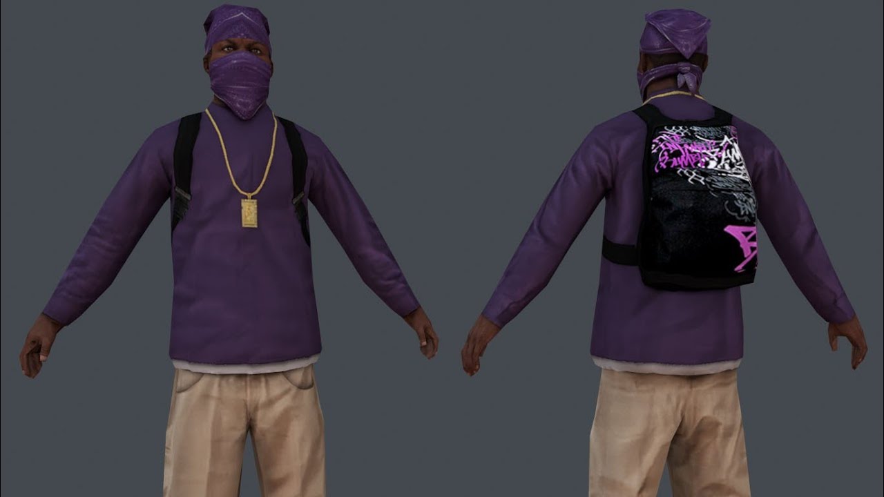 Ballas From Gta 5 Skin 1 For Gta San Andreas GTA SA Removed Content