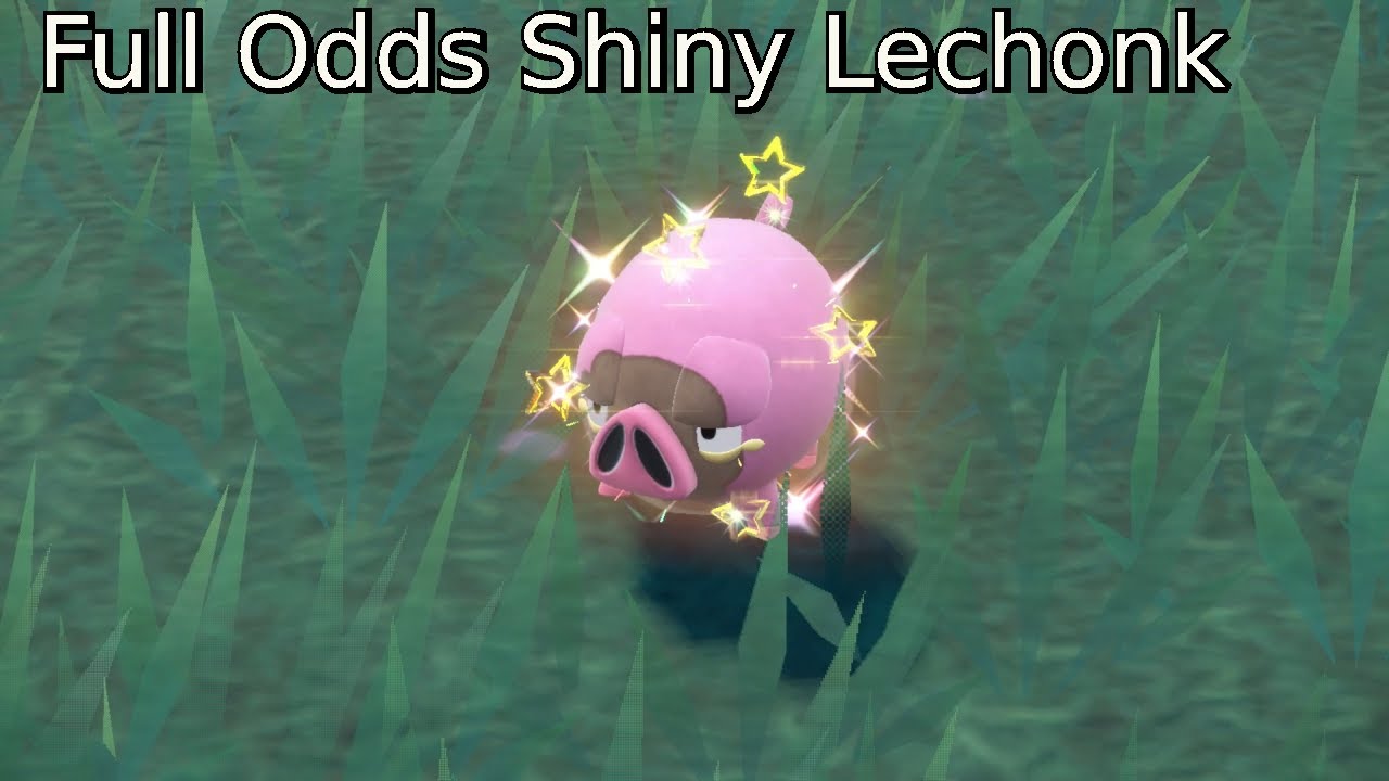 Pokemon Scarlet And Violet - Full Odds Shiny Lechonk - YouTube
