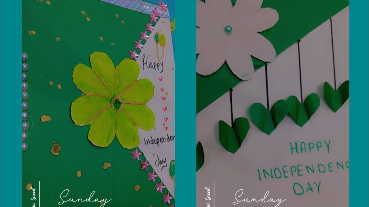 Diy 14 August greeting card | how to make 14 August card | pakistan ...