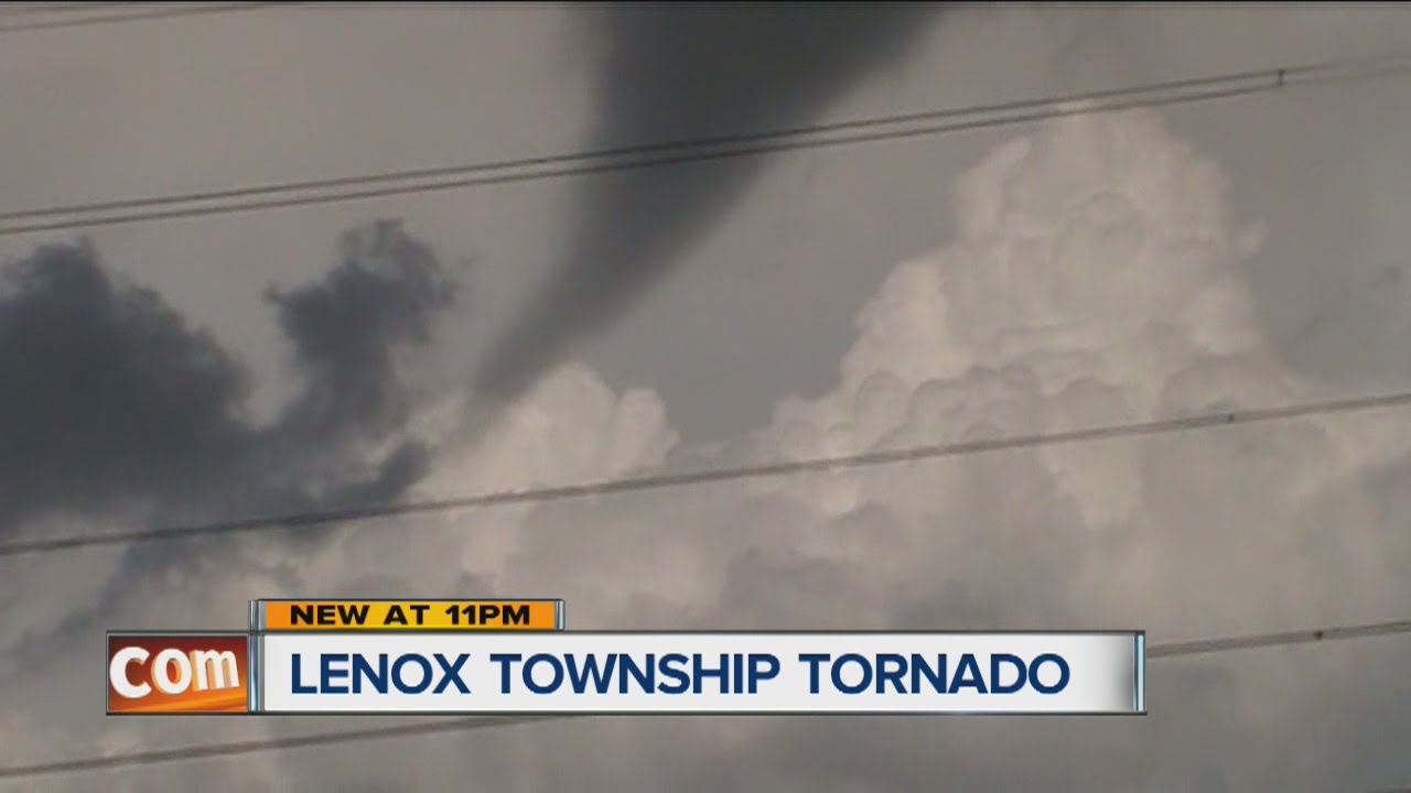 Lenox Township tornado - YouTube