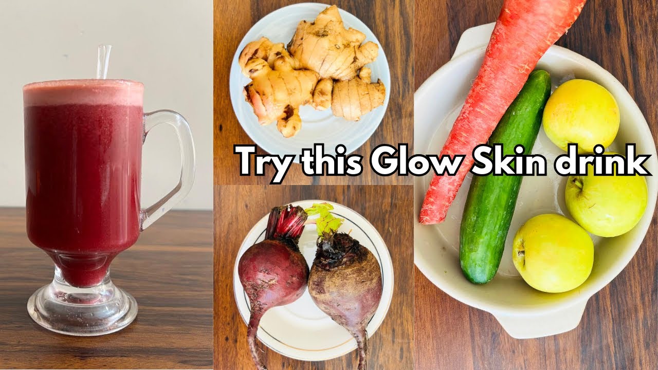 Natural Skin Glow Smoothie | Apple, Pomegranate, Ginger & More! - YouTube