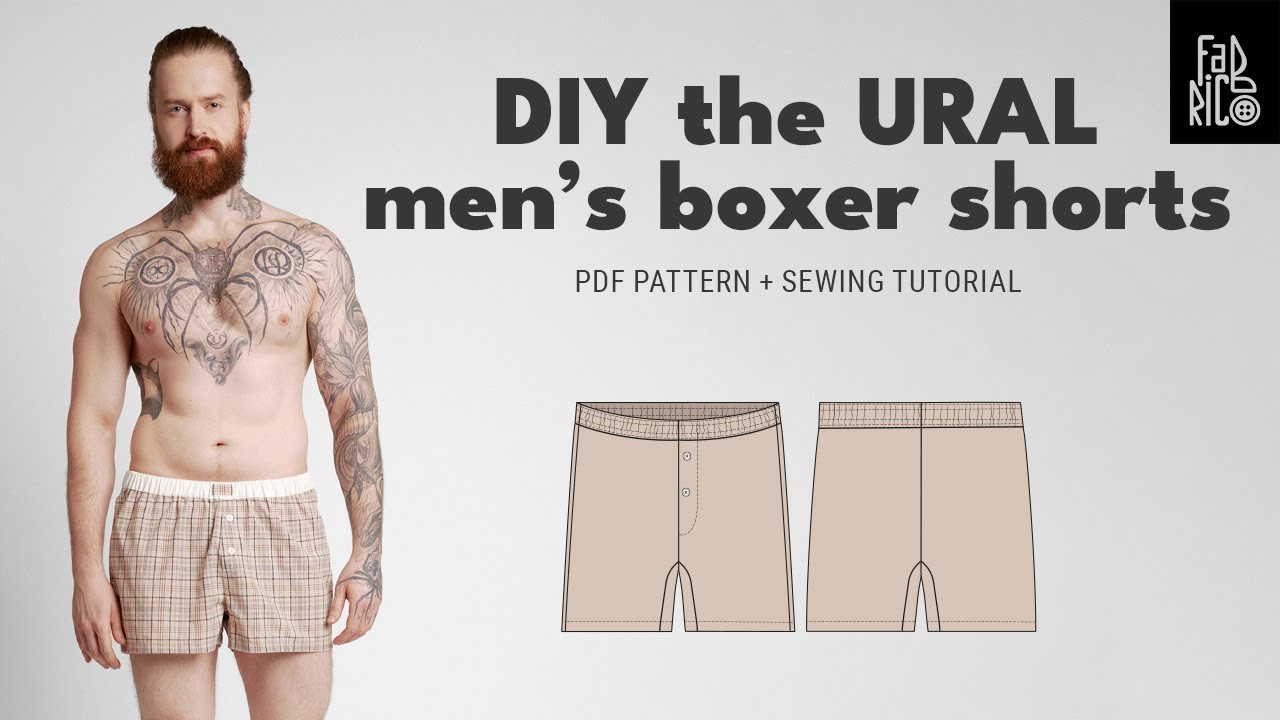 DIY Men’s Boxer Shorts with Elastic Waistband | Comfortable Shorts ...