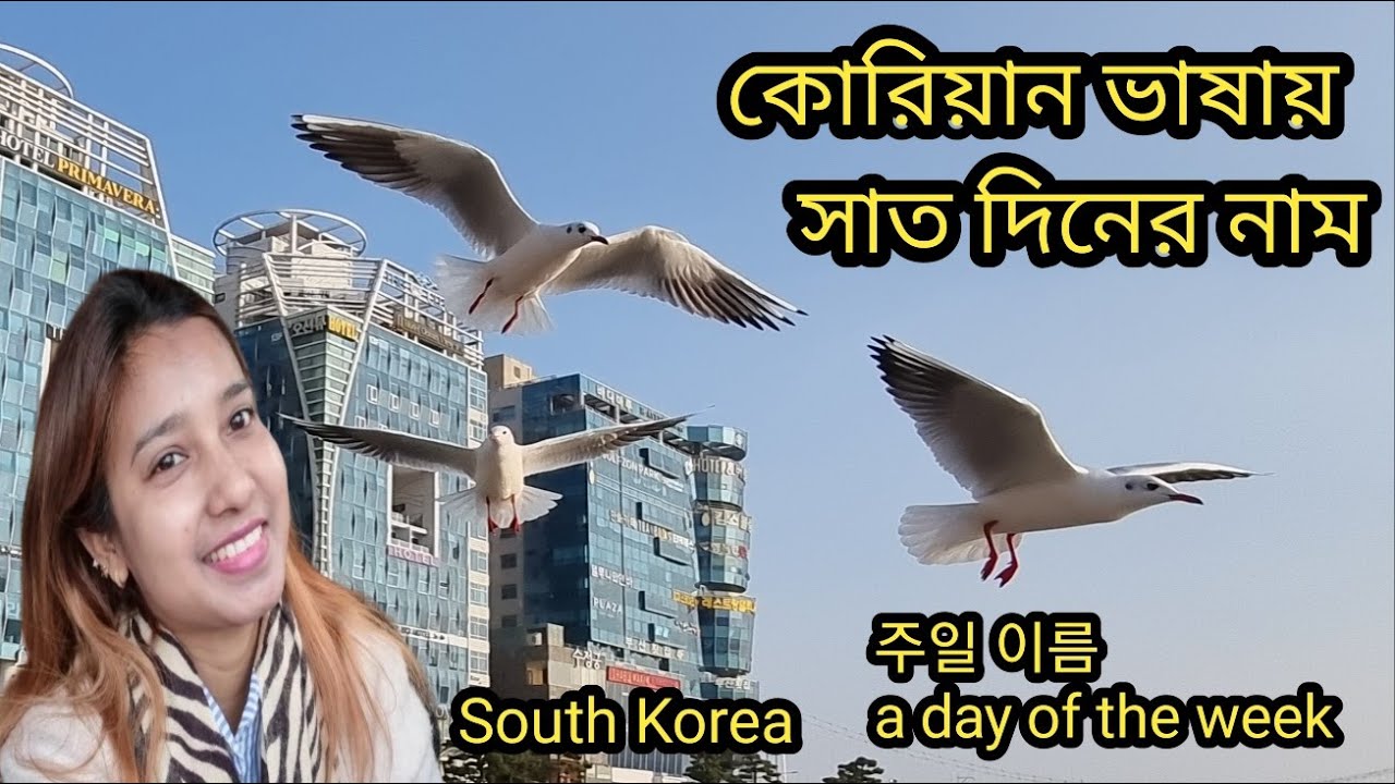 주말 이름 / a day of the week / korean week name / Kalpona South Korea ...