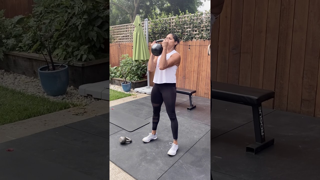 kettlebell power clean - YouTube