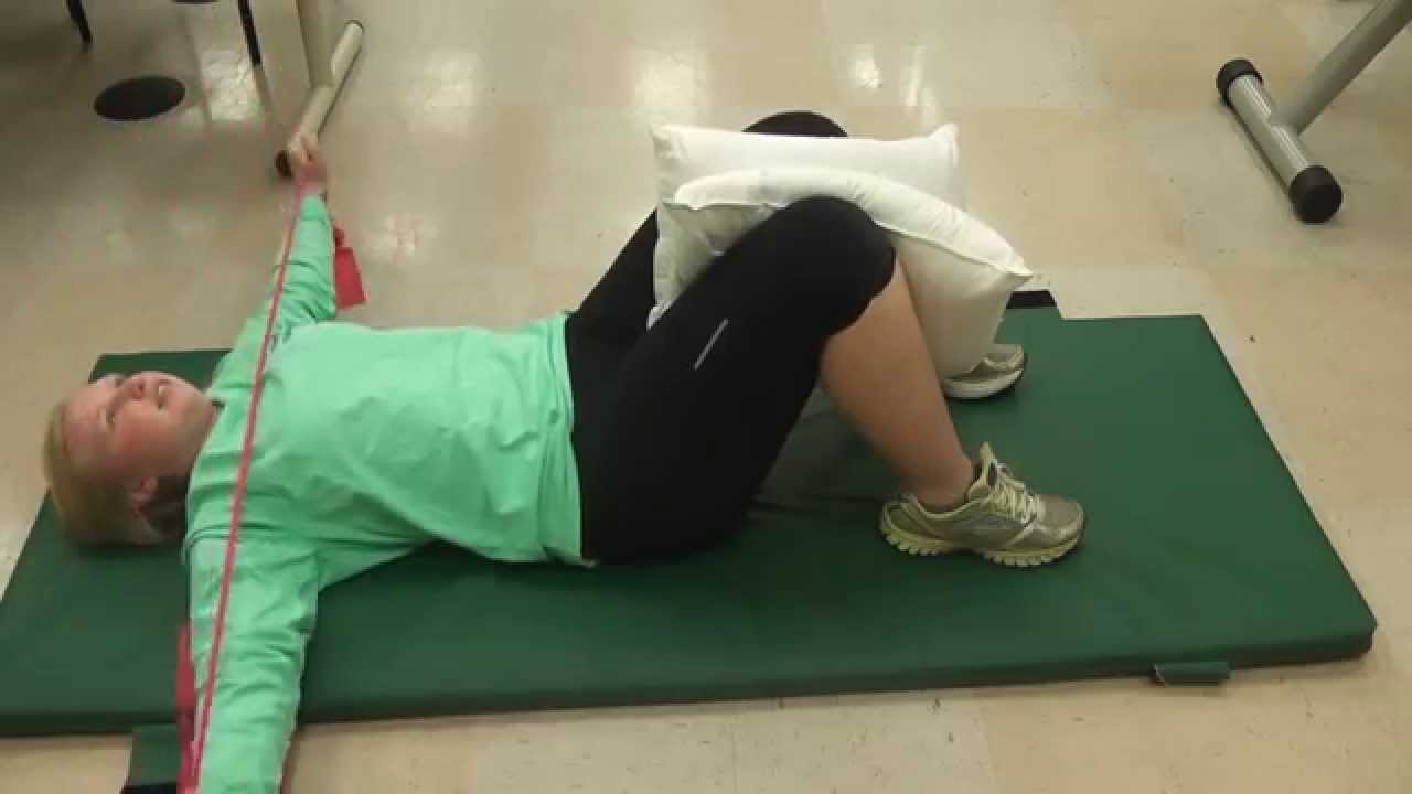 1x3 Supine Scapular Retraction with PA - YouTube