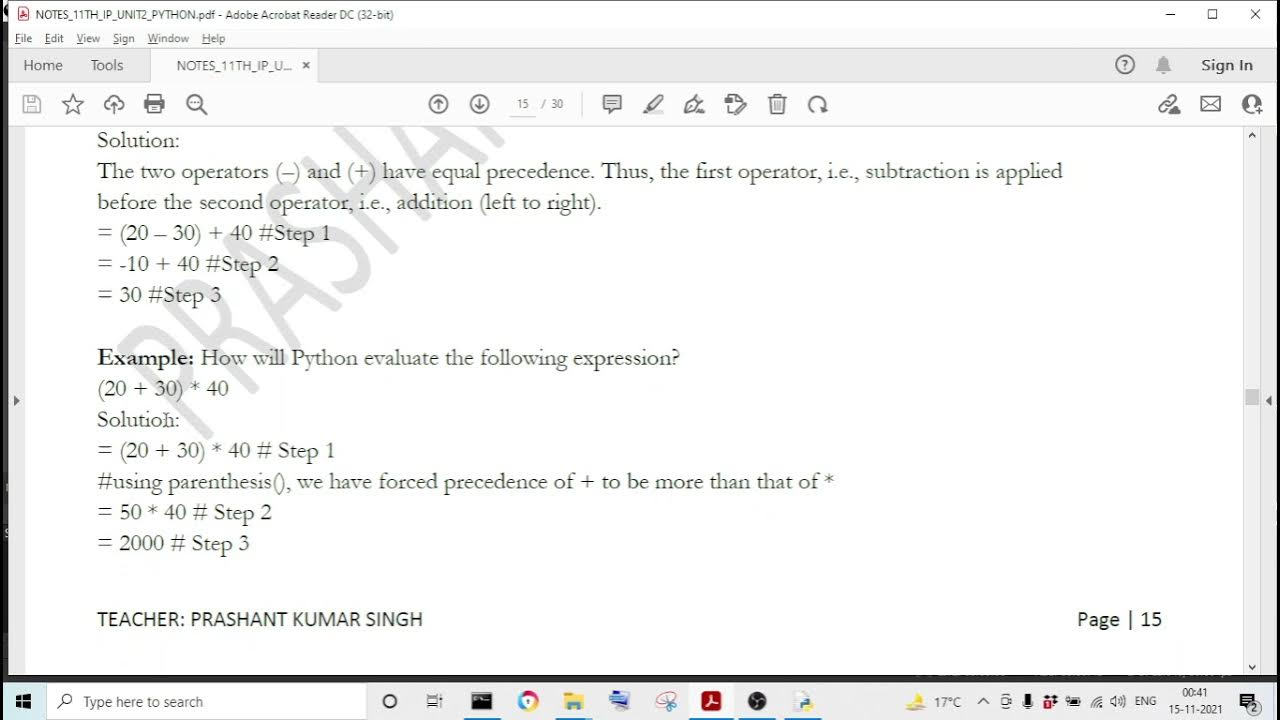 Unit-2 : Introduction to Python : Part-3 - YouTube