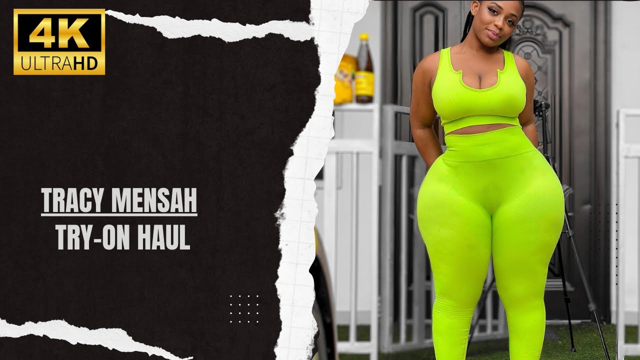 Tracy Mensah || Plus Size Curvy Model - 4K Fashion Look-book - YouTube