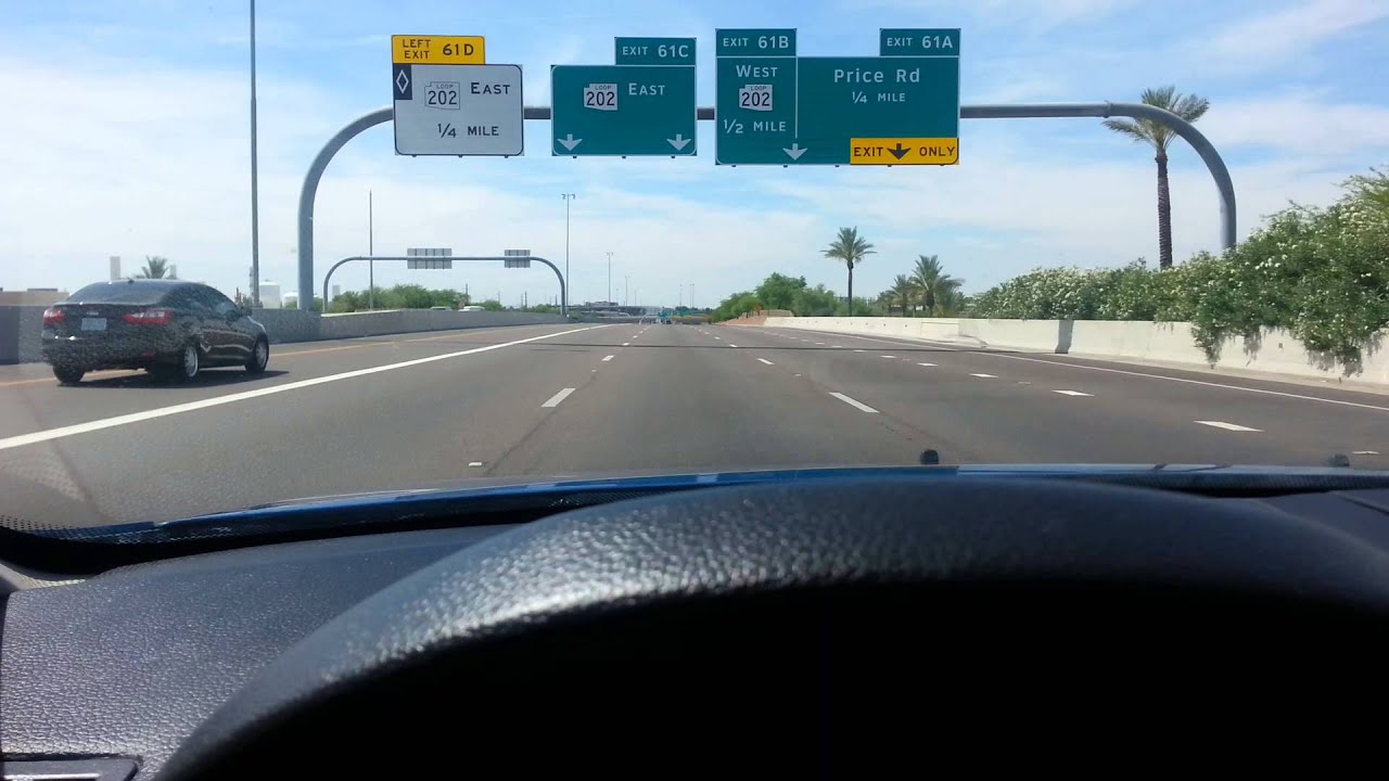 Phoenix driving south on 101 - YouTube