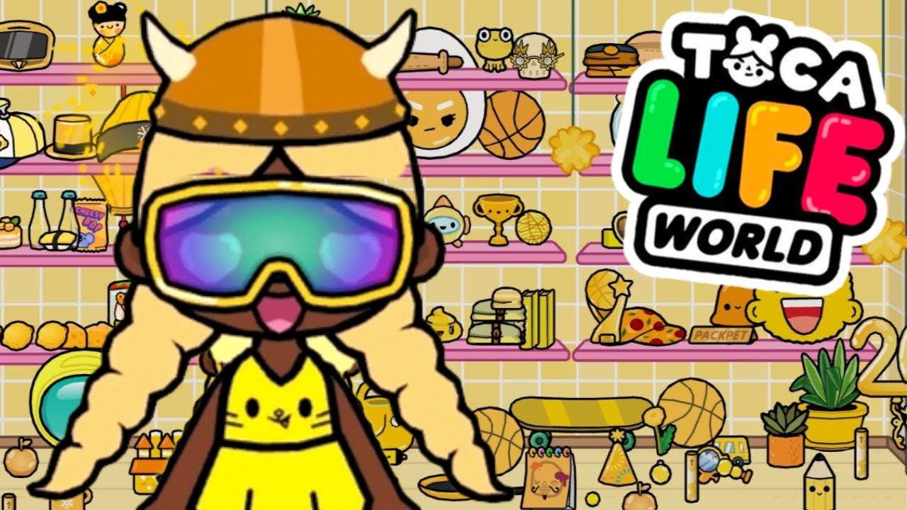 ALL YELLOW FREE ITEMS in Toca Boca 💛 Toca Life World Collection 💗 - YouTube