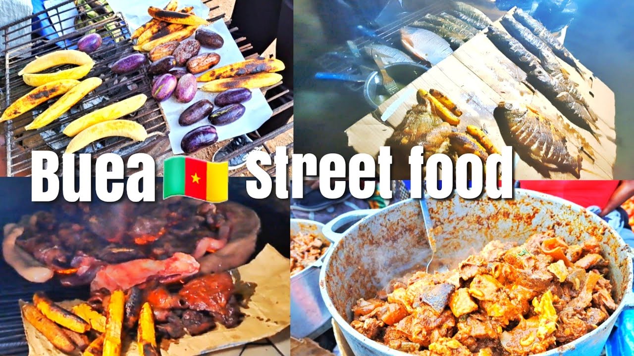 CAMEROON STREET FOOD | AFRICAN STREET FOOD | Street food BUEA🇨🇲 - YouTube