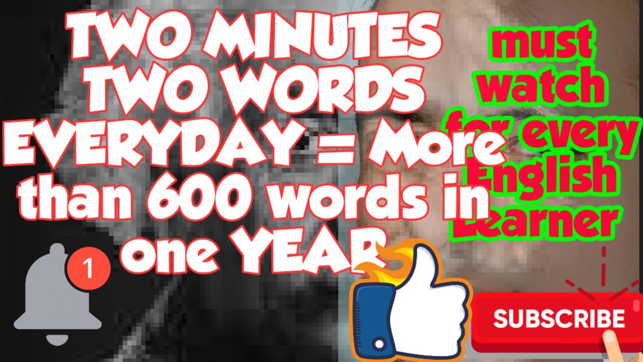 Two Minutes Two Words Everyday 👍👍 - YouTube