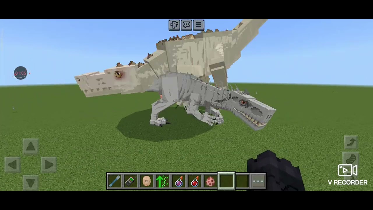 Rudy Ice Age vs Indominus Rex JW Minecraft batalla de dinosaurios ...