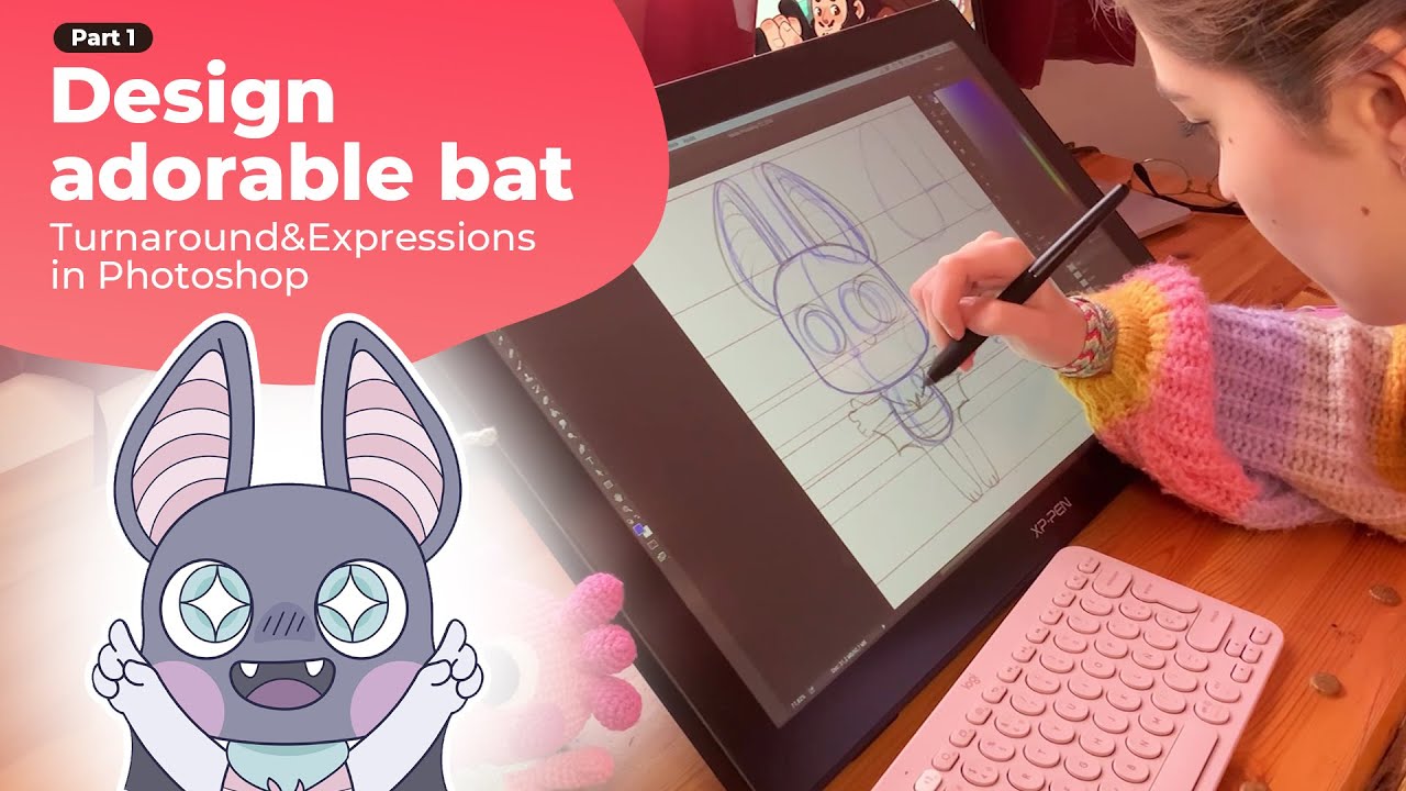 Create adorable character Part1: Turnaround and Expressions design in ...