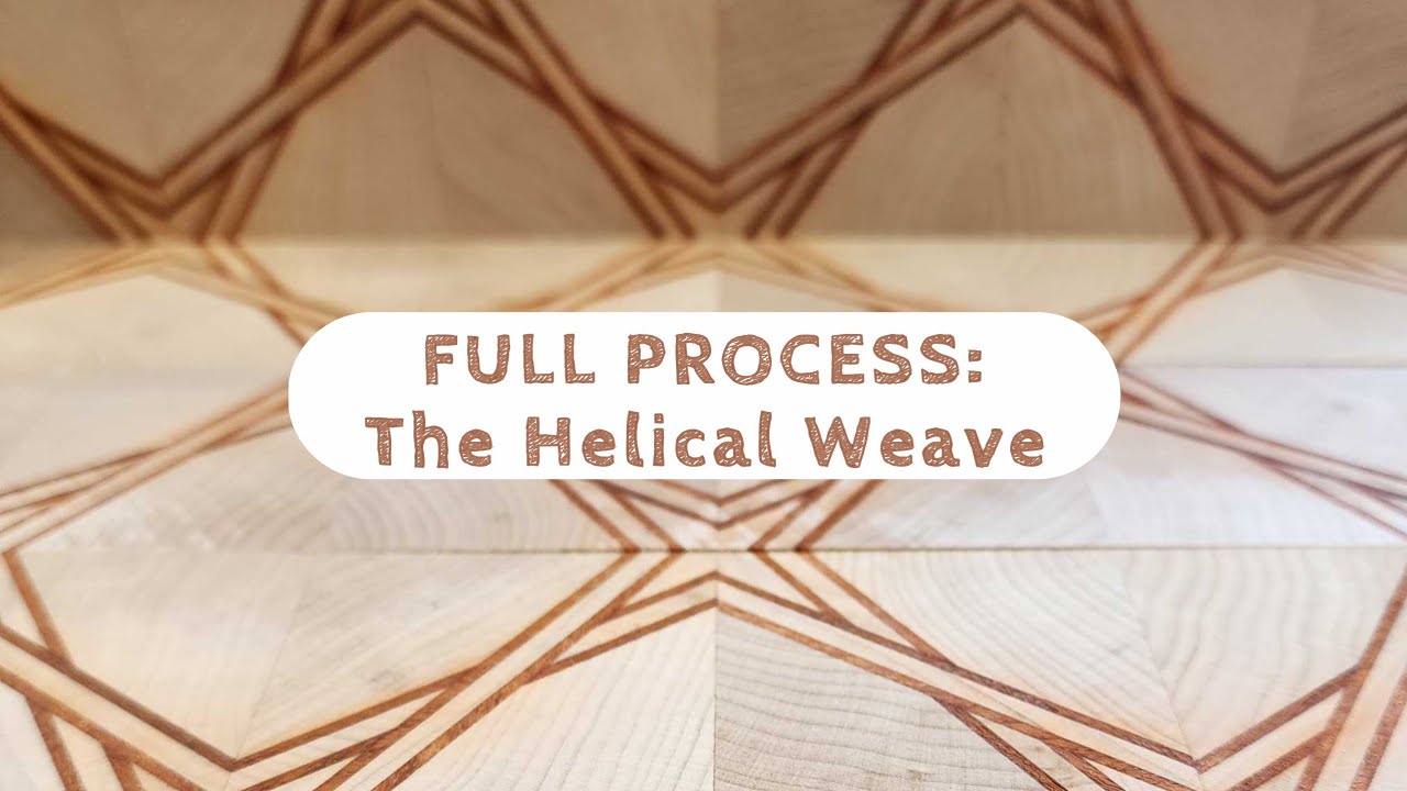 FULL PROCESS: The Helical Weave in Maple and Padauk - YouTube