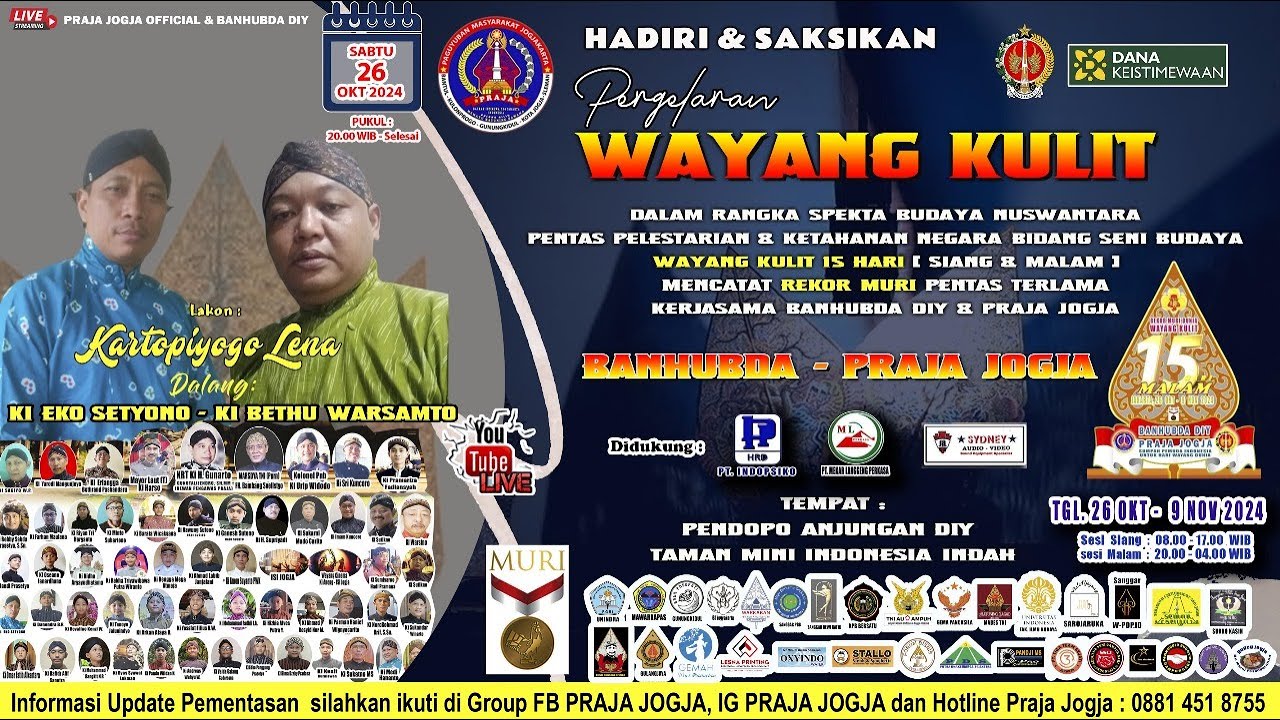 REKOR MURI PRAJA HARI 1 [ MALAM ] WAYANG KULIT 15 HARI | DALANG KI EKO SETYONO & KI BETHU ...
