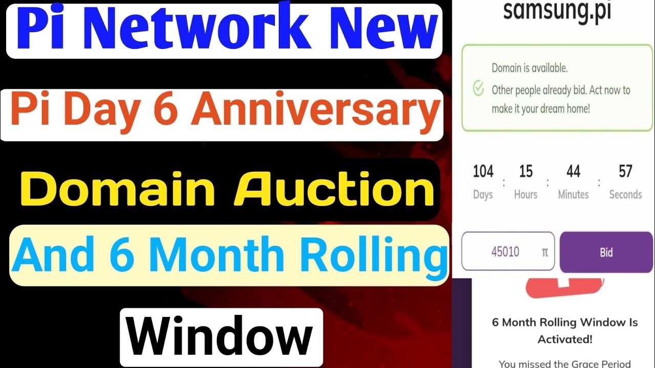 Pi Day 6 Anniversary And Domain Auction#tech #cryptocurrency #pinetwork - YouTube