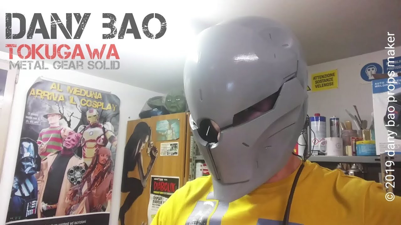 DANY BAO making and motorized helmet tokugawa metal gear solid - YouTube
