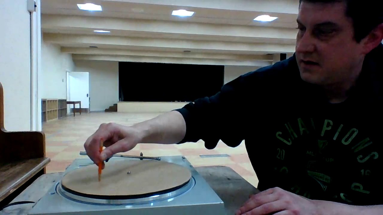 spinning record player art project. - YouTube