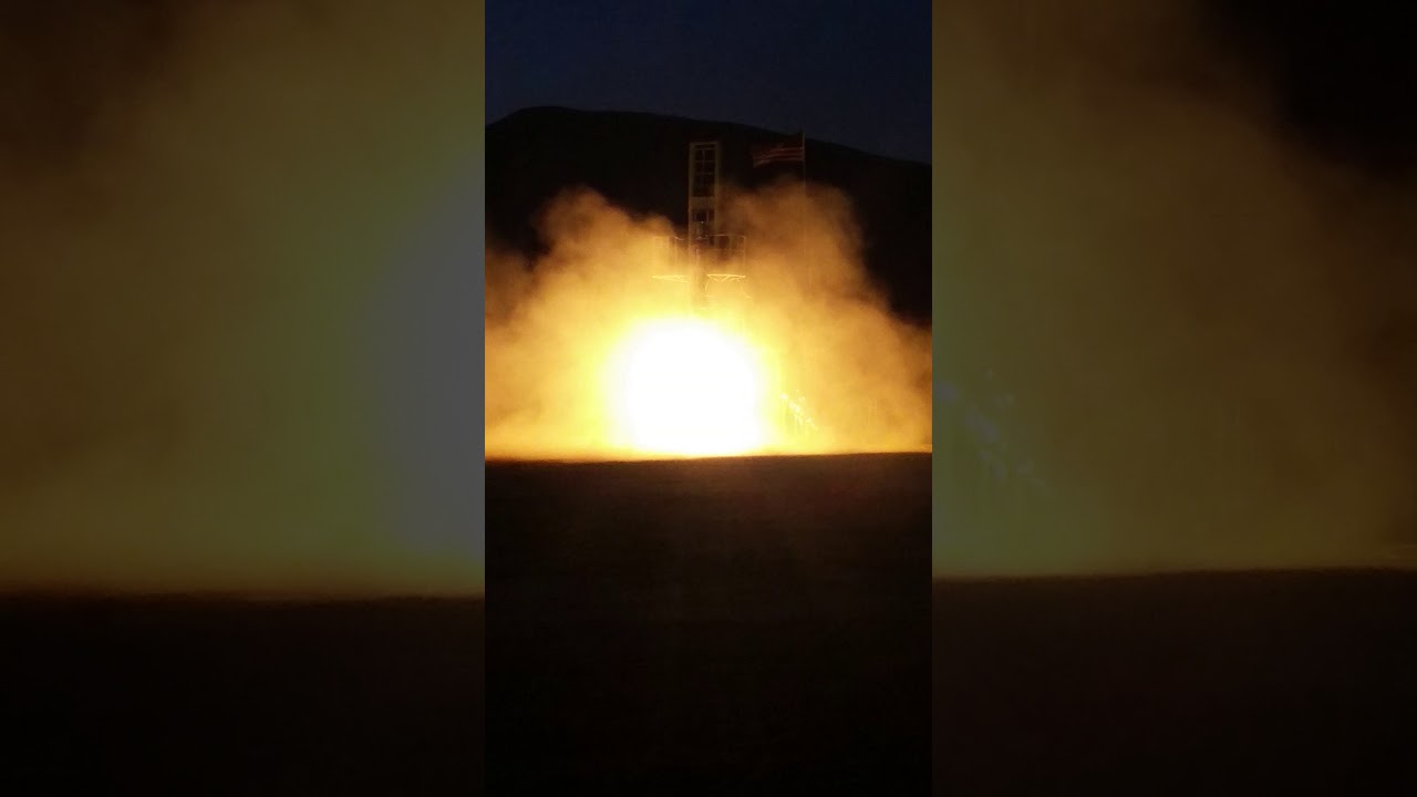 UCLA's Ares N2O Kerosene Rocket Static Fire - YouTube