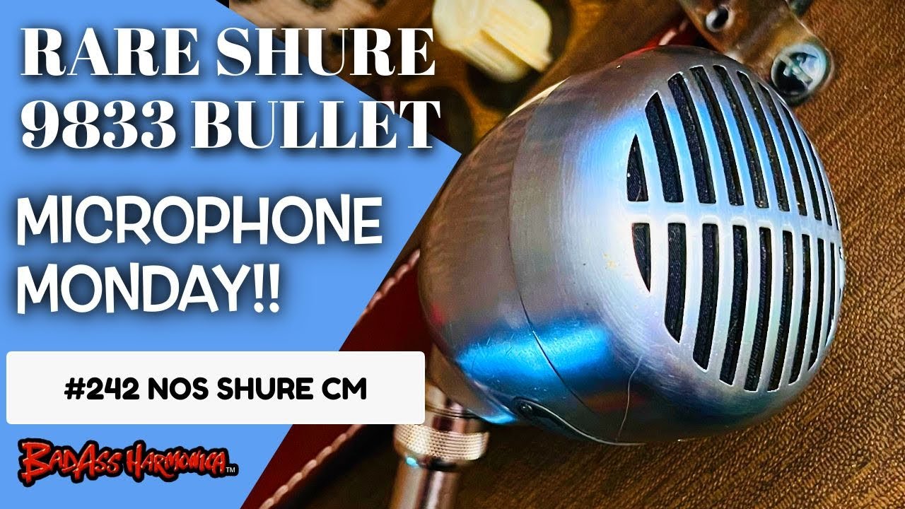 Best Blues Harmonica Microphones | Shure Bullet Mic Satin Chrome ...