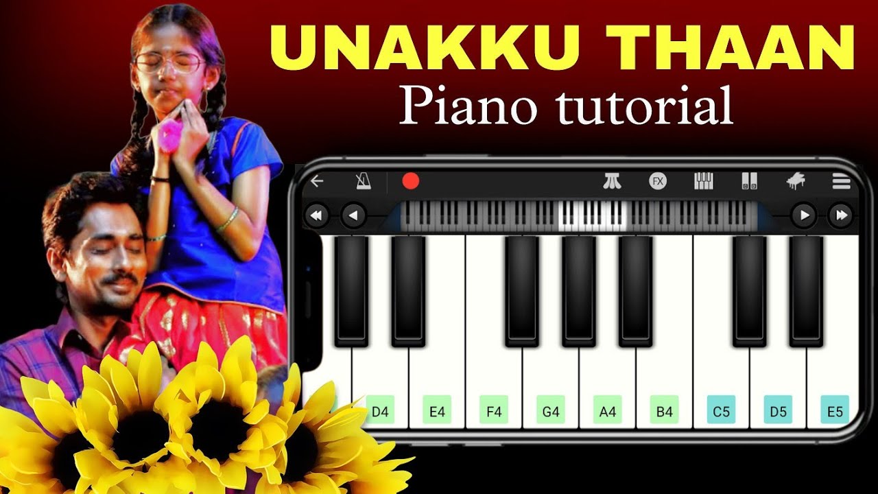 Unakku Thaan - Piano tutorial | Chithha | Siddharth | Santhosh Narayanan | Deeraj Vaidy | Etaki ...
