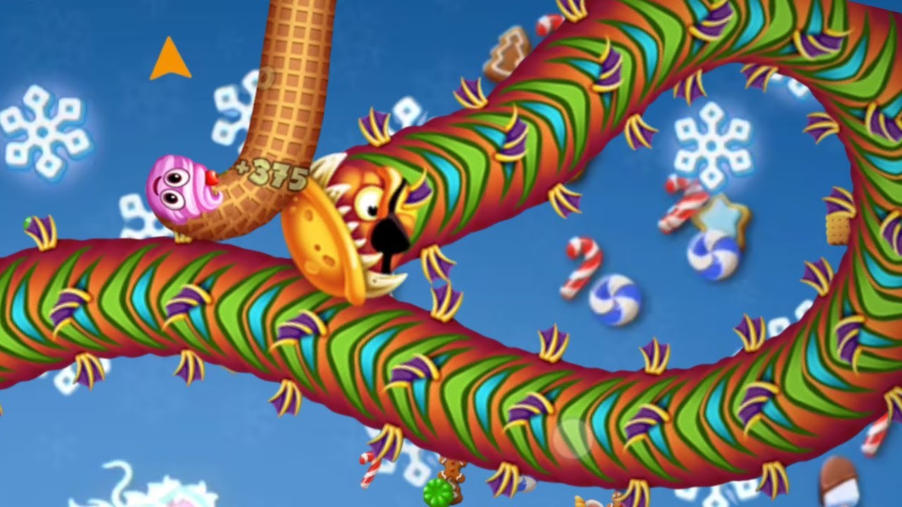 WormsZone.io 🐛🐍 | Christmas gift🎄⛄🎁 2024 | Best Kills 🐍 | New video ...