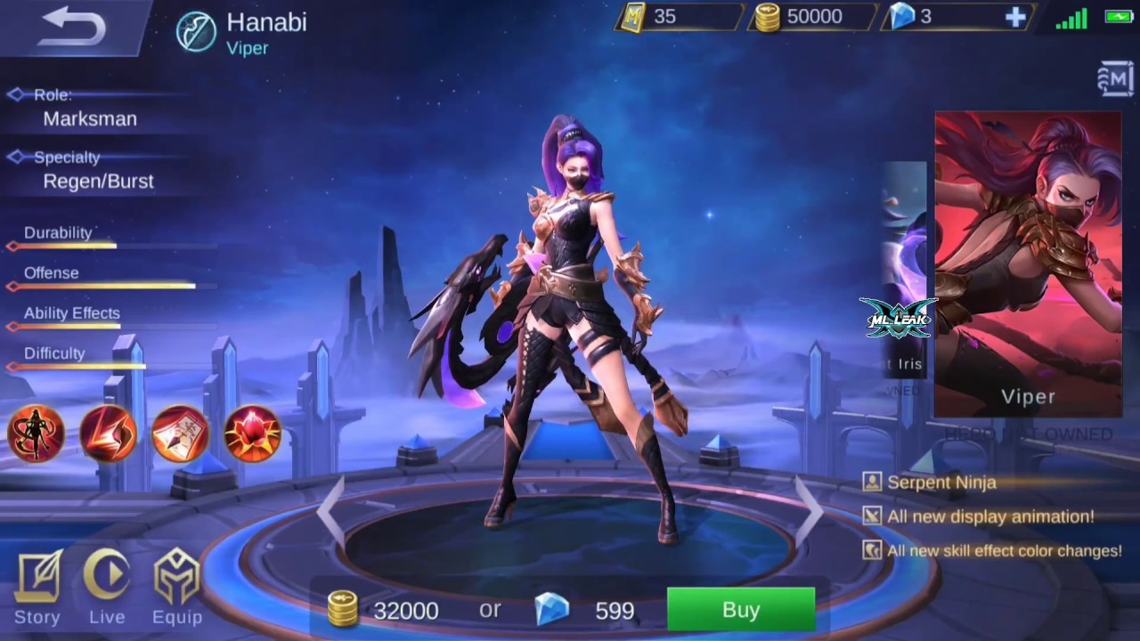 Hanabi Elite Skin - Viper | GAMEPLAY ! - YouTube