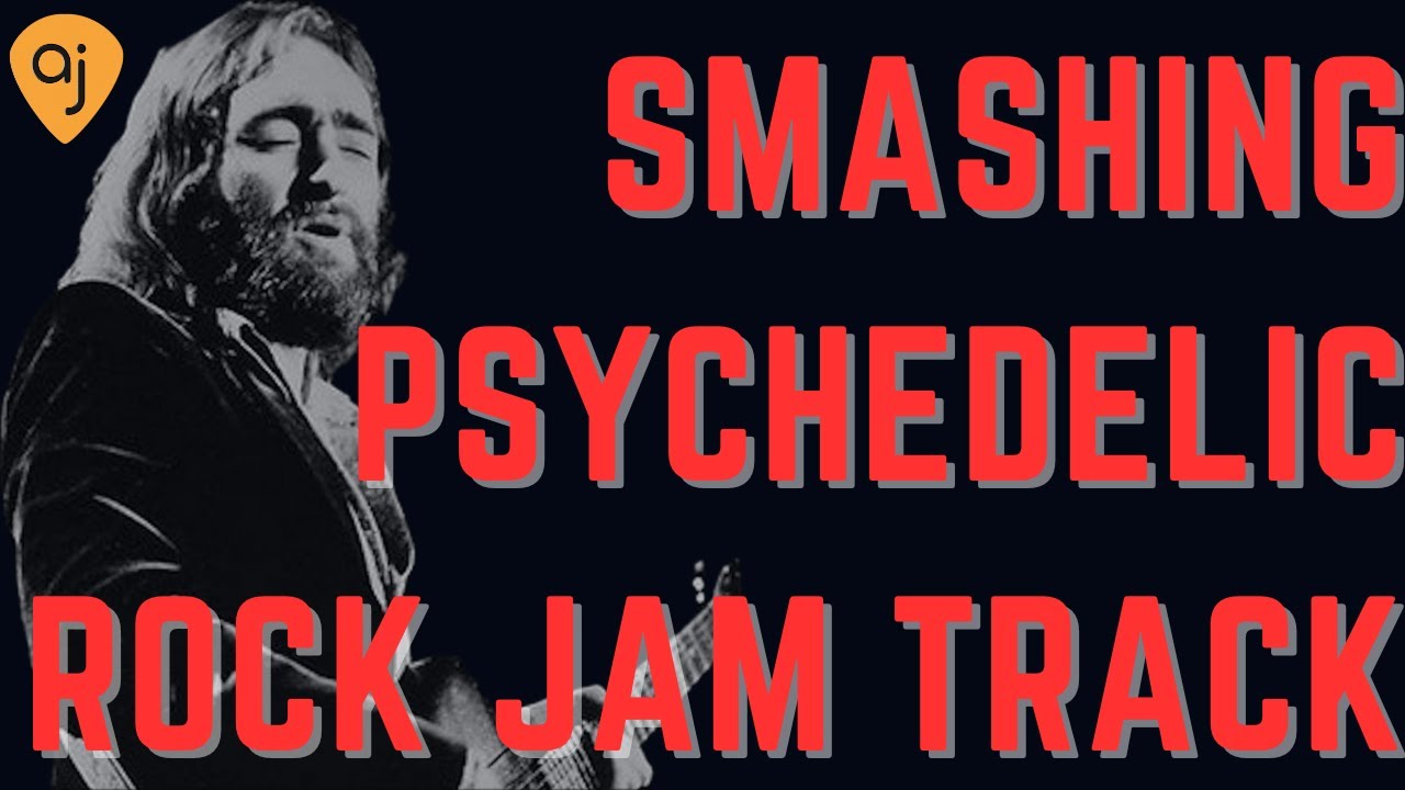 Smashing Psychedelic Rock Jam | Guitar Backing Track (E Minor / 77 BPM ...