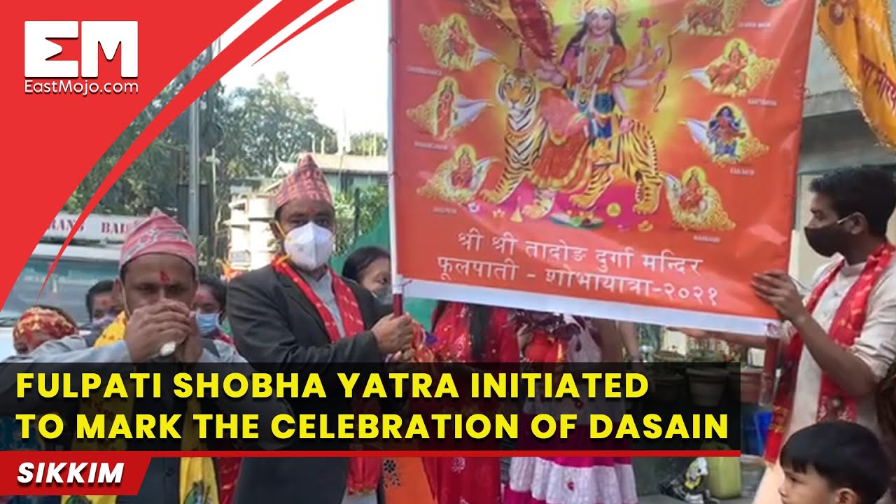 Sikkim marks beginning of Dasain with Fulpati rally - YouTube