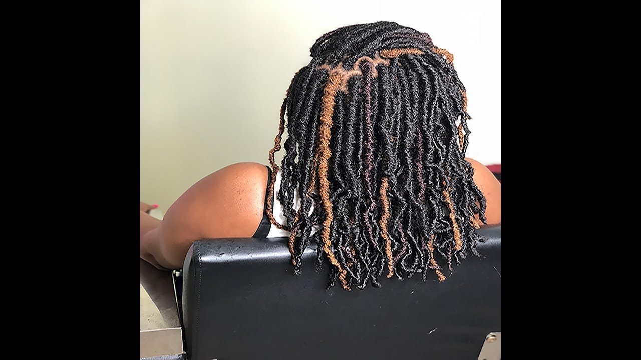 Watch me install individual crochet locs to look like the real thing ...