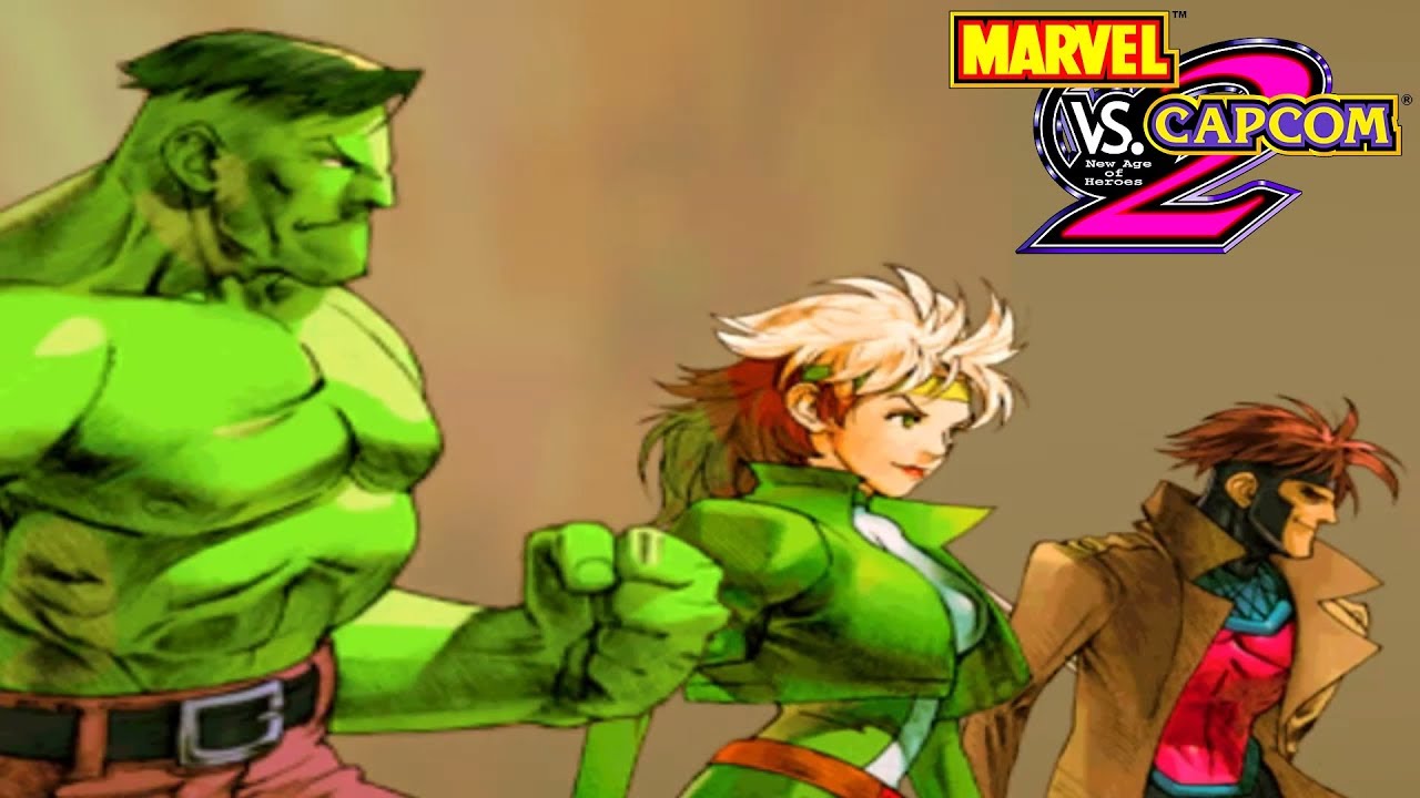 Marvel VS Capocm 2 Rogue Hulk and Gambit - YouTube