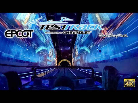 Test Track On Ride Low Light 4K POV with Queue EPCOT Walt Disney World 2023 04 04