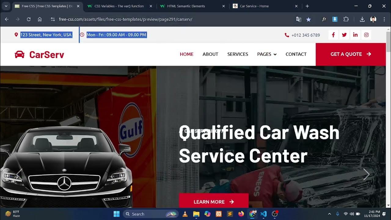 27 website design using html css 01 - YouTube