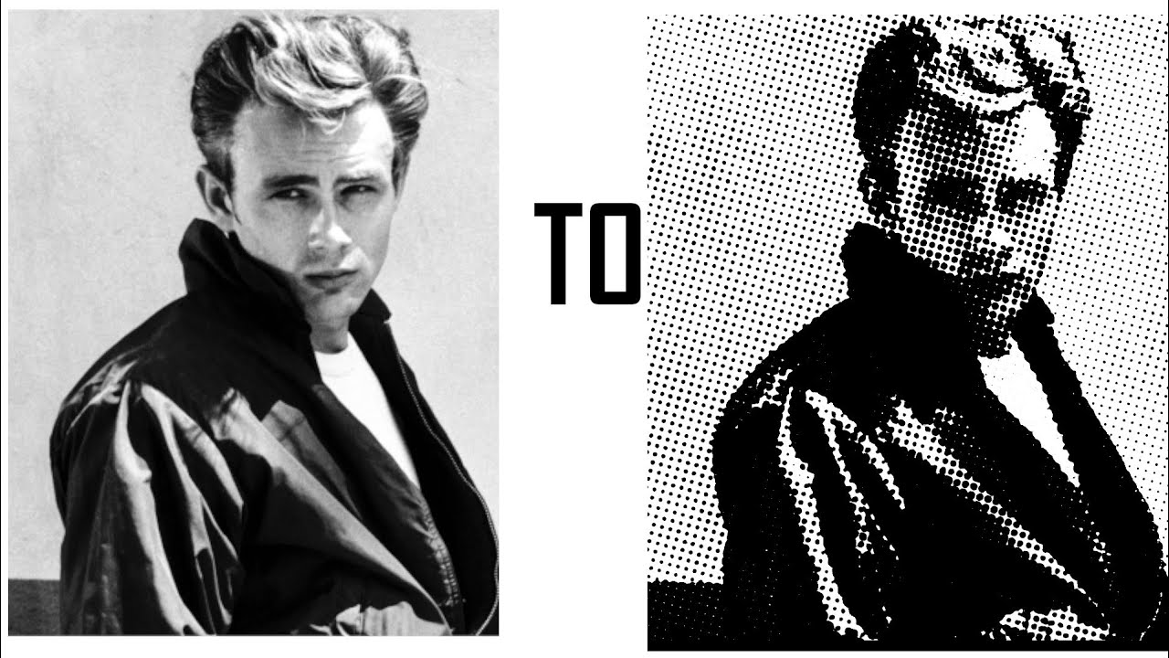 How to create halftone/Newsprint effect using Gimp - YouTube