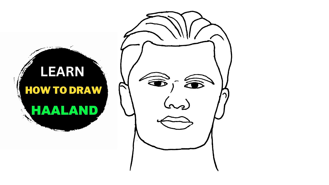 How To Draw Haaland | Drawing Football Player Haaland - YouTube