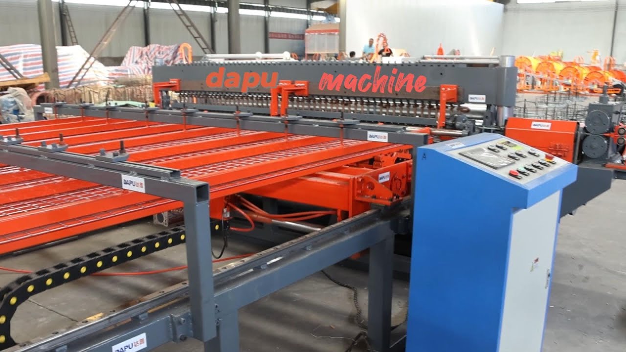 full automatic welded mesh machine for roll mesh and panel mesh - YouTube