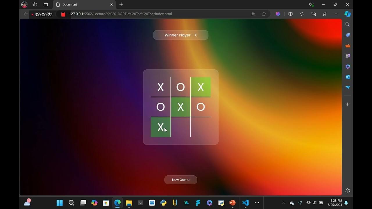 Developing a Classic Tic Tac Toe Game | Full Project Overview & Coding ...
