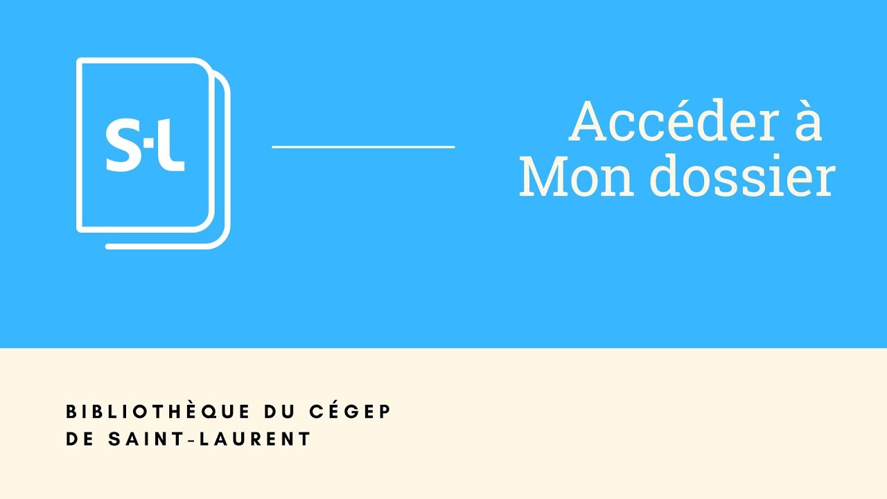 Accéder à Mon dossier - YouTube