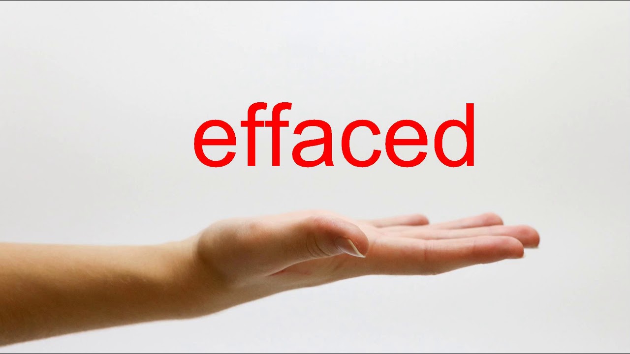 How to Pronounce effaced - American English - YouTube
