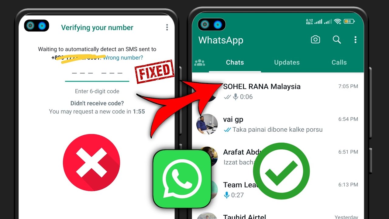 How to solve WhatsApp OTP code not coming (2024 New process) WhatsApp ...