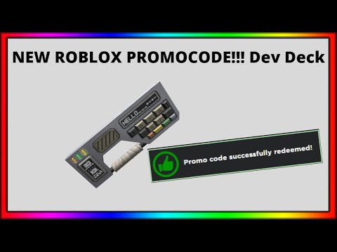 NEW ROBLOX PROMOCODE!!! Dev Deck - YouTube