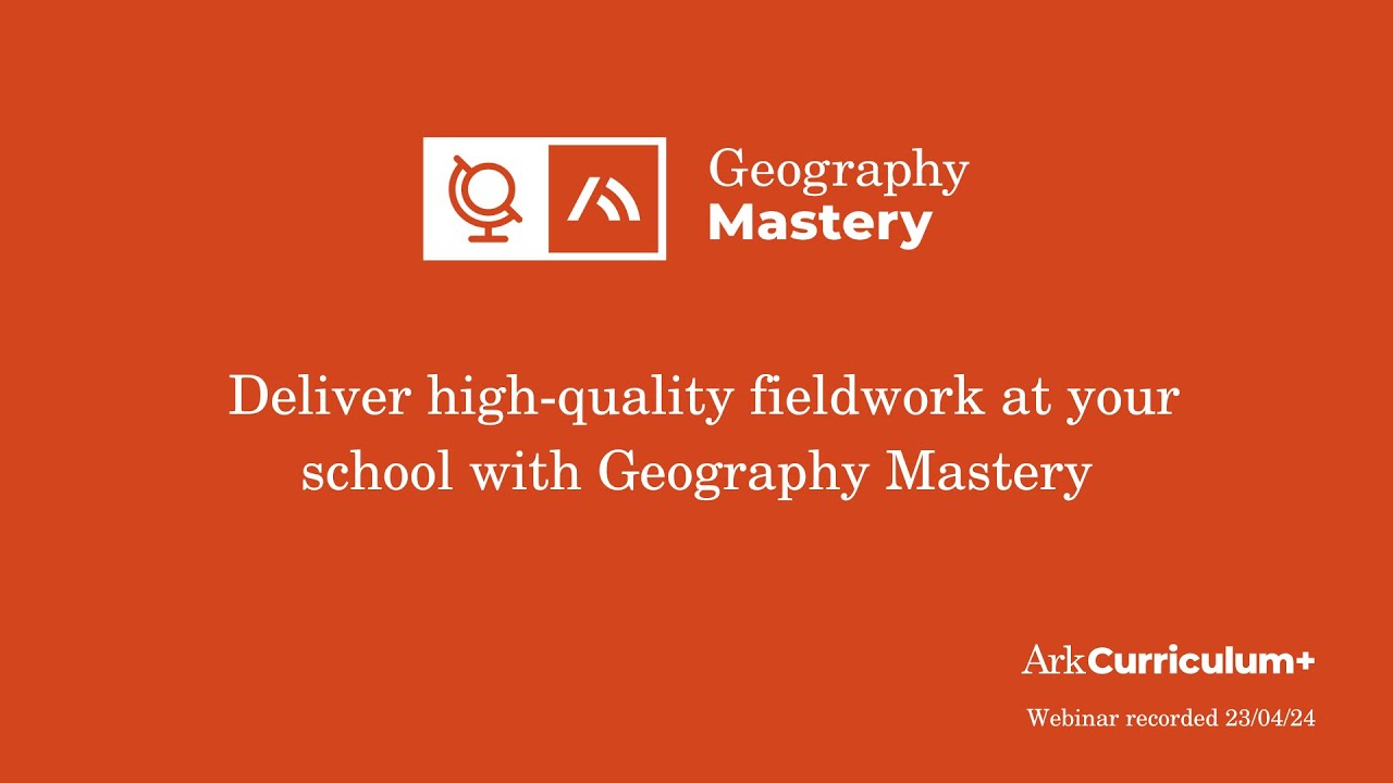 Deliver high-quality fieldwork at your school with Geography Mastery ...