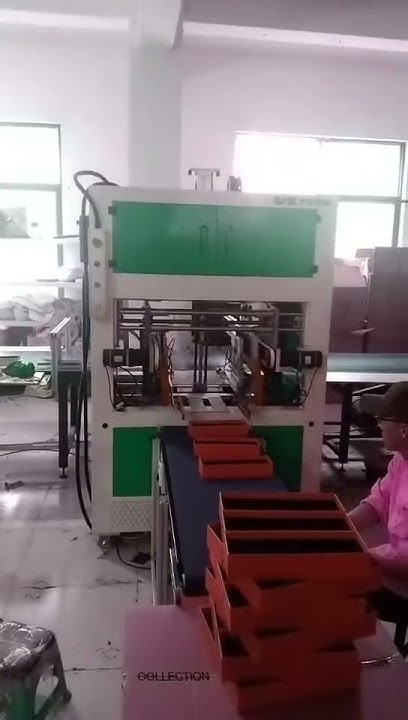 automatic box wrapping machine with automatic size setting - YouTube