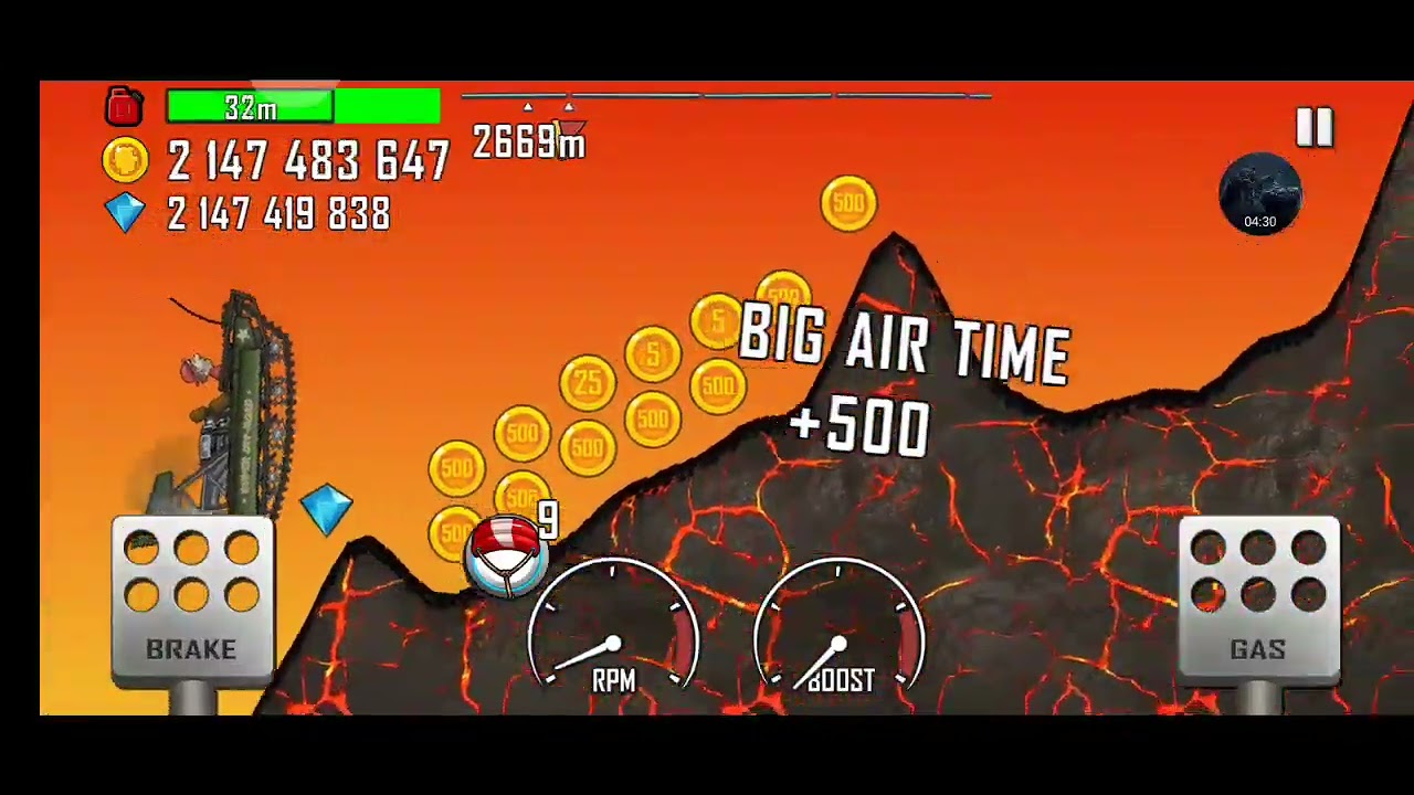 Hill Climb Racing - Stage - Volcano - Vehicle - Super Offroad - Level 1 ...
