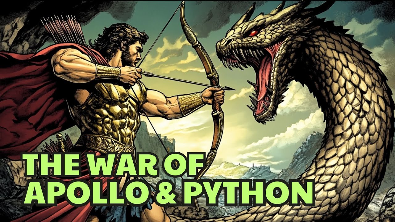 The War of Apollo and Python: Apollo Slays the Giant Serpent – The Wars ...