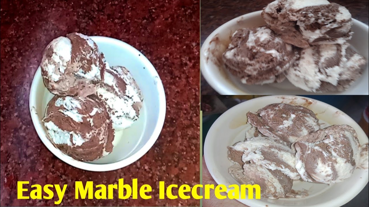 Easy Marble Icecream/Homemade ice cream😋😋 - YouTube